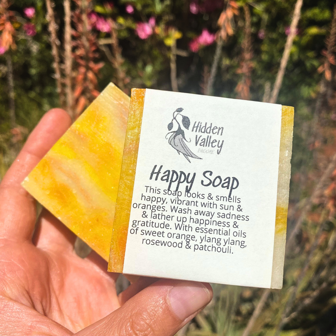 Happy Soap – Uplifting Citrus & Floral Handmade Soap Bar – Hidden ...