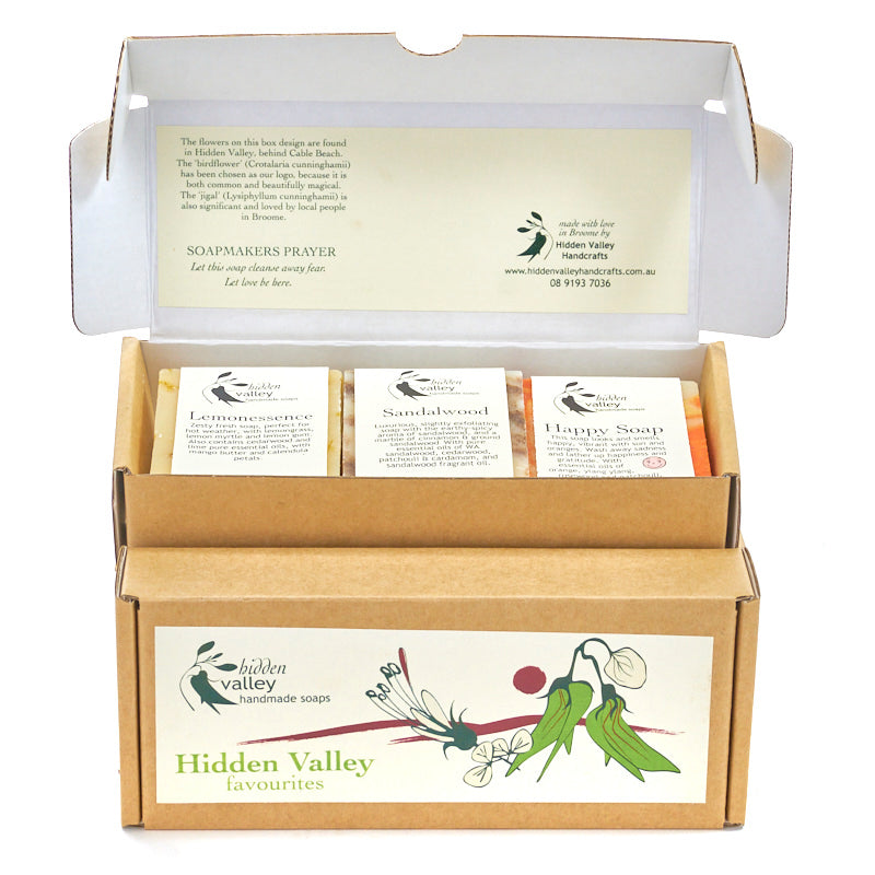 Hidden Valley Favourites 3 Soap Gift Box – Hidden Valley Broome